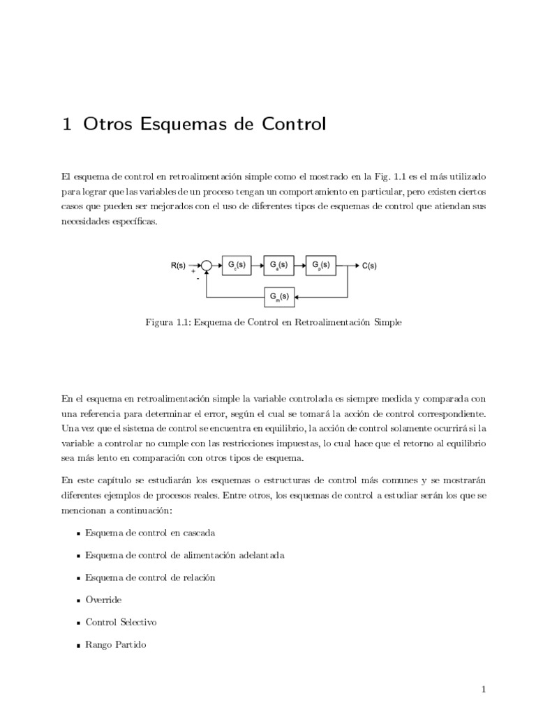 Otros-Esquemas-De-Control | PDF | Sistema de control | Realimentación