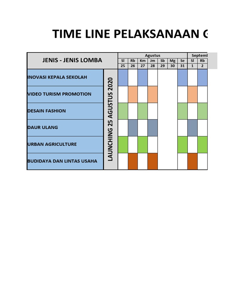 GTK Creative Camp 2020 Timeline | PDF