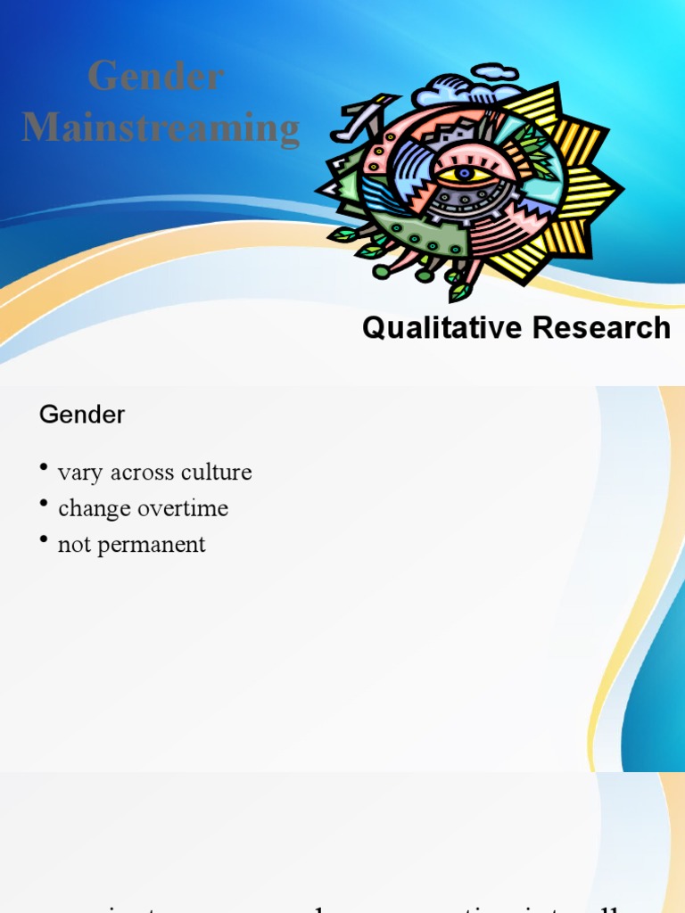 Gender Mainstreaming | PDF