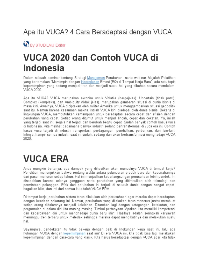 VUCA | PDF