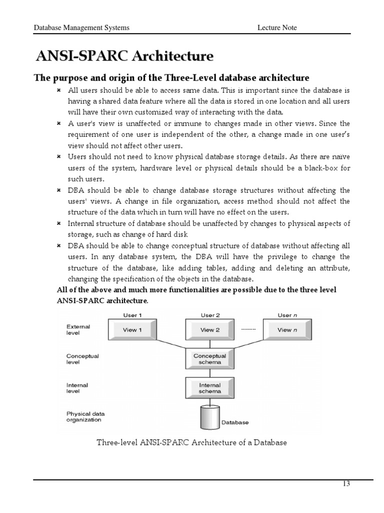 Database System Concepts and Architecture PDF | PDF | Conceptual Model | Data Model