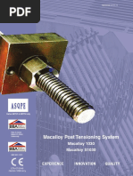 Macalloy Tension Rod Systems | PDF | Strength Of Materials | Bending