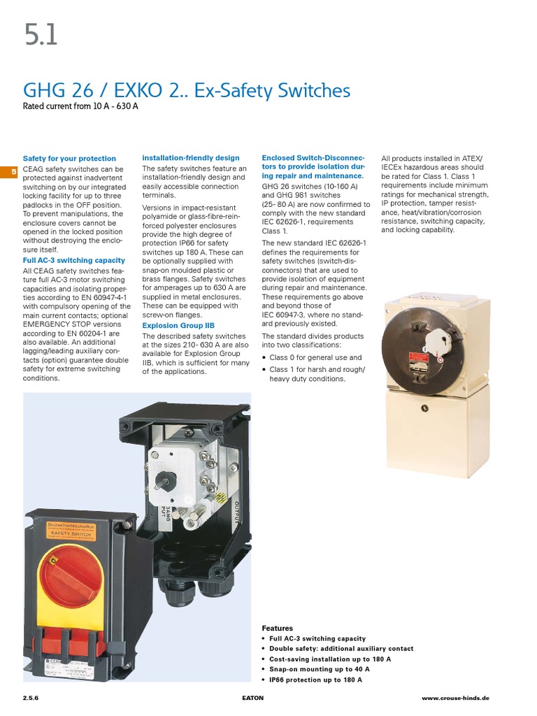 CEAG Local Switches | PDF | Fuse (Electrical) | Switch