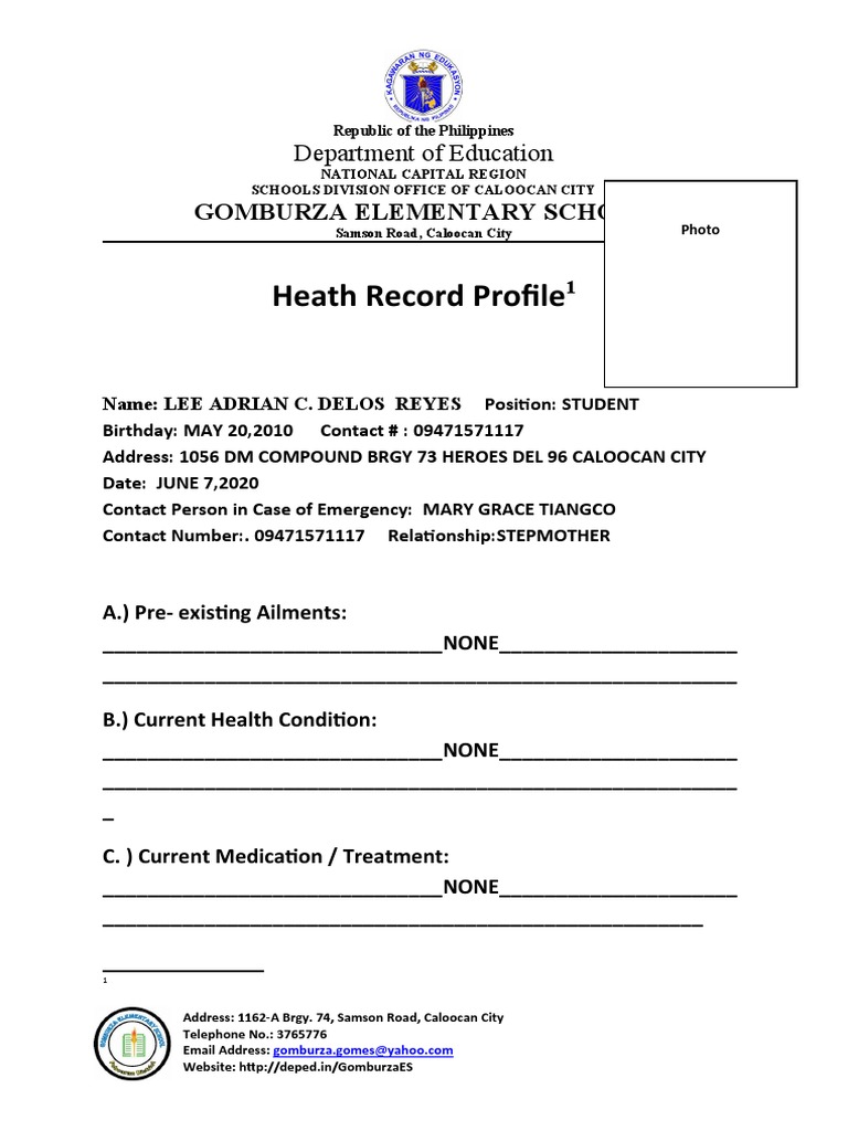 Lee Adrian Delos Reyes | PDF