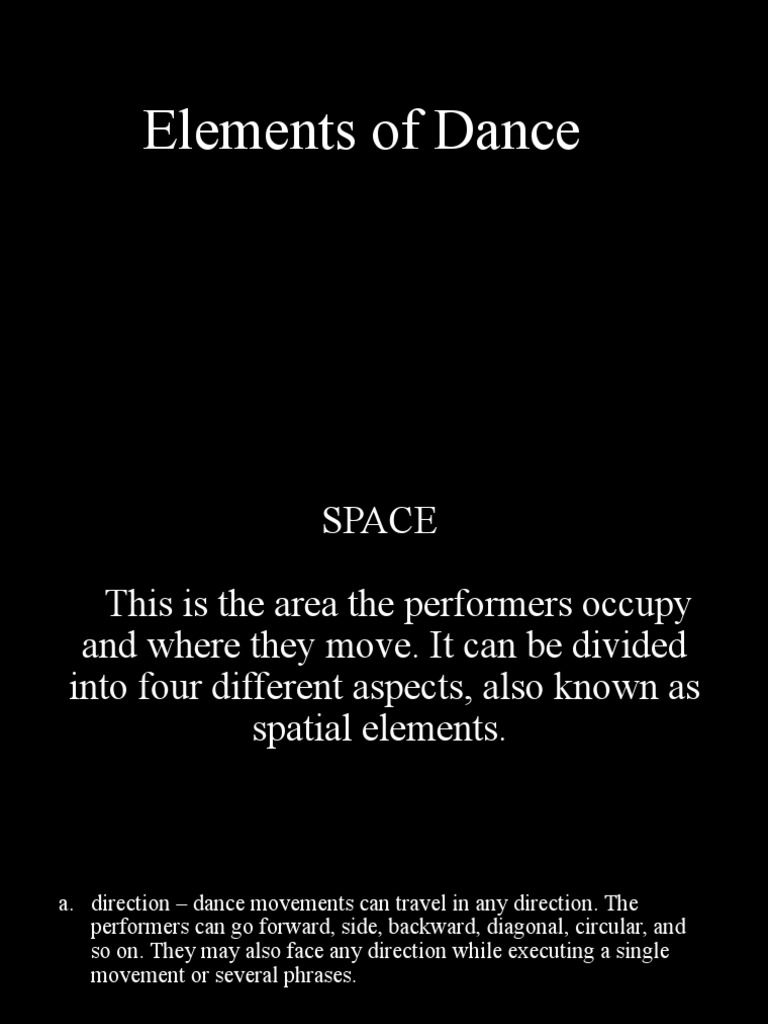 Elements of Dance | PDF | Dances | Nature