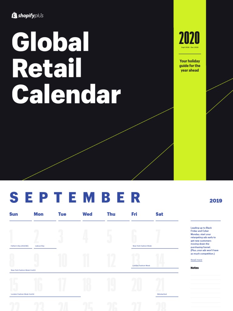 Global Retail Calendar: Your Holiday Guide For The Year Ahead ...