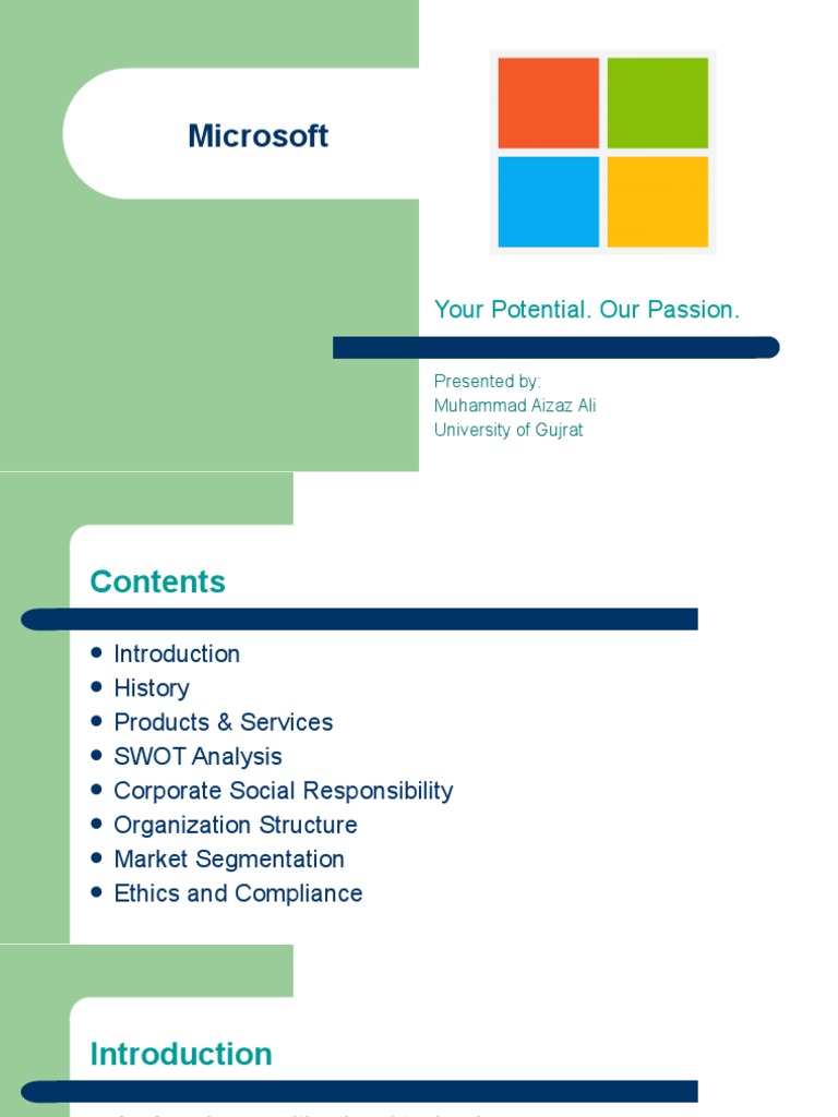 Microsoft Your Potential Our Passion Pdf Microsoft Microsoft Office