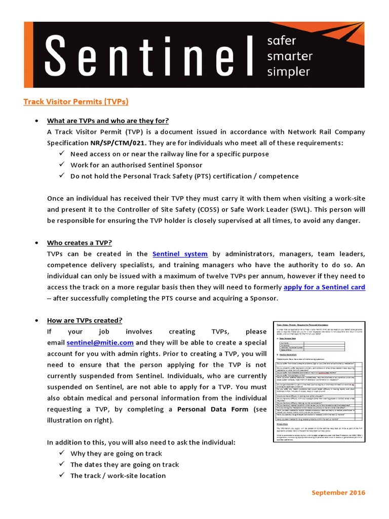 Track Visitor Permits (TVPs): A Guide | PDF | Government | Computing ...