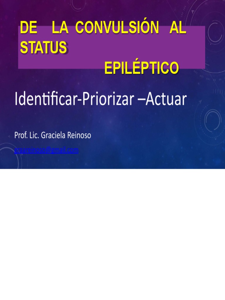 Manejo Del Status Convulsivo | PDF | Epilepsia | Neurología