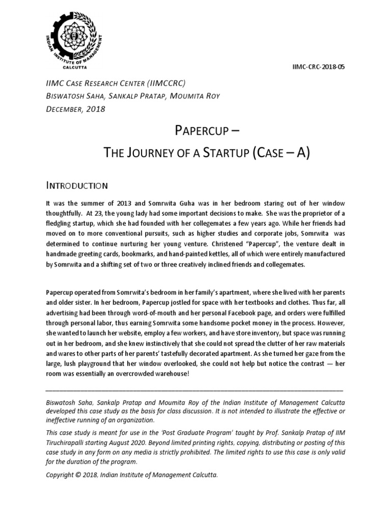0 - Papercup - Case Study (FINAL) | PDF | British Raj