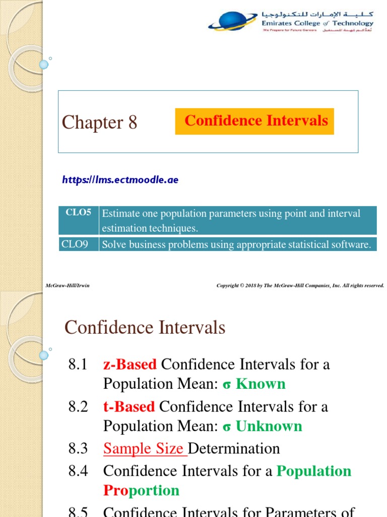 Chapter 08 Edited PDF | PDF | Confidence Interval | Sample Size Determination