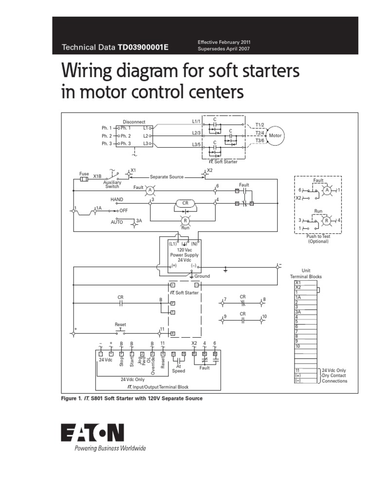 Soft Starter Wiring Diagram PDF | Download Free PDF | Power Supply ...