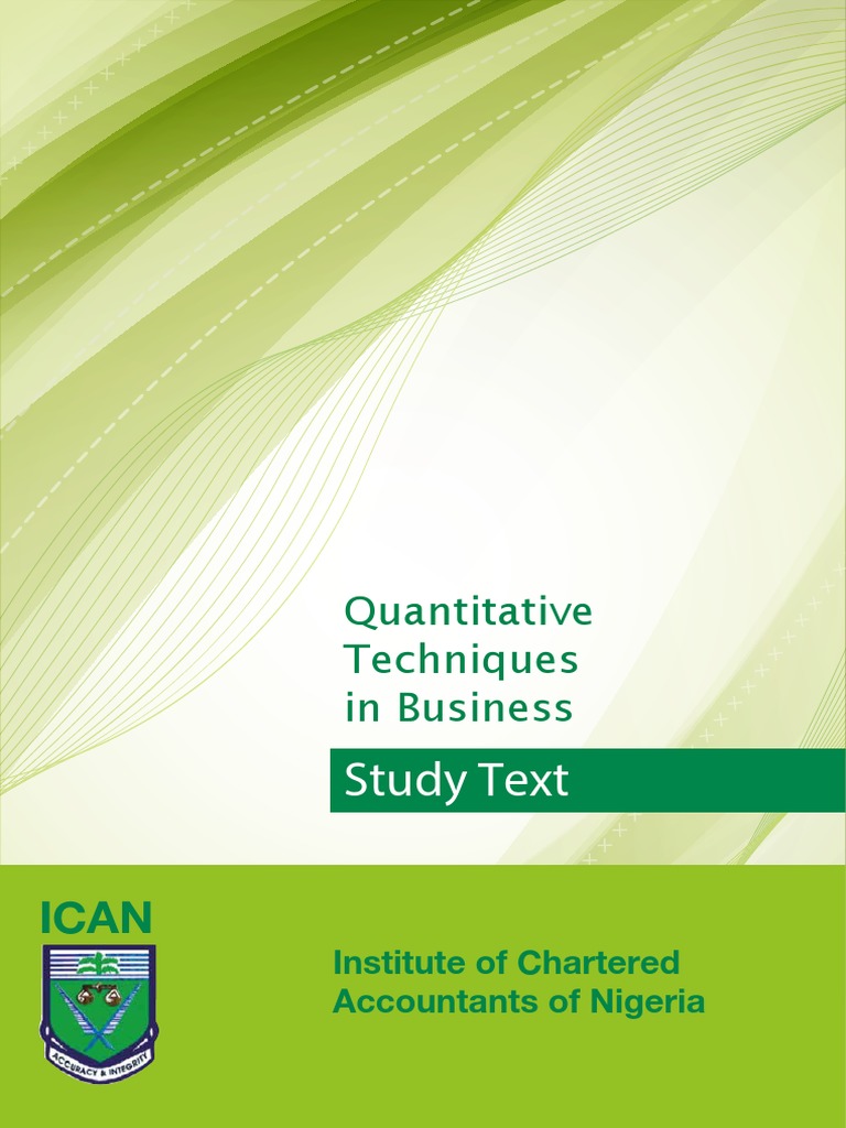 Quantitative Techniques - WWW - Ifrsiseasy.com - NG PDF | PDF | Fraction (Mathematics) | Percentage