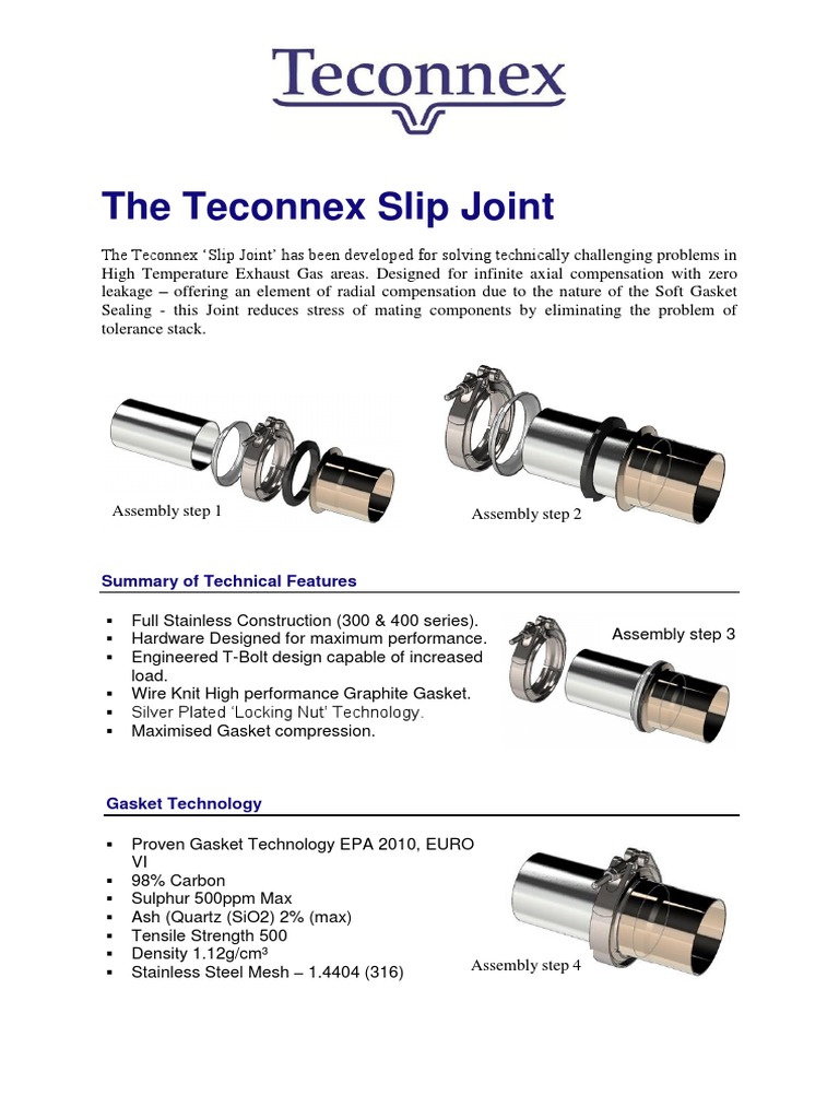 Data-Sheet Slip Joint | PDF | Pipe (Fluid Conveyance) | Civil Engineering