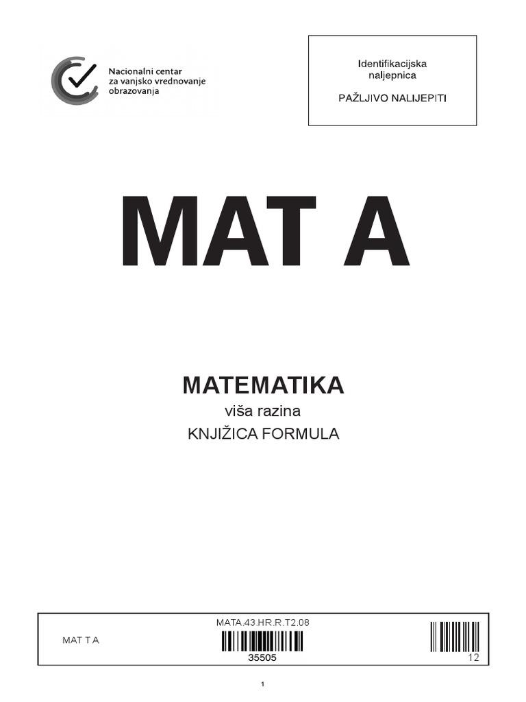 MAT A Formule PDF | PDF
