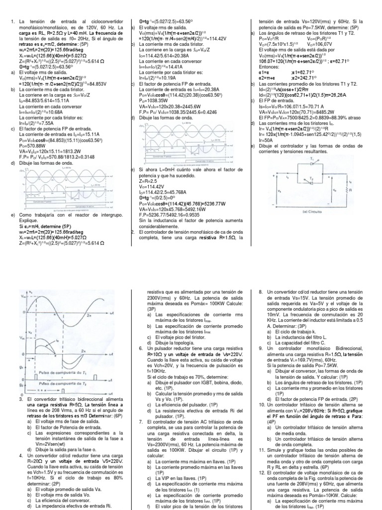 Plancha Final Teresa | PDF | Inversor de energia | Corriente eléctrica