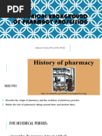 Timeline of Pharmacy History | PDF | Pharmacy | Medicine