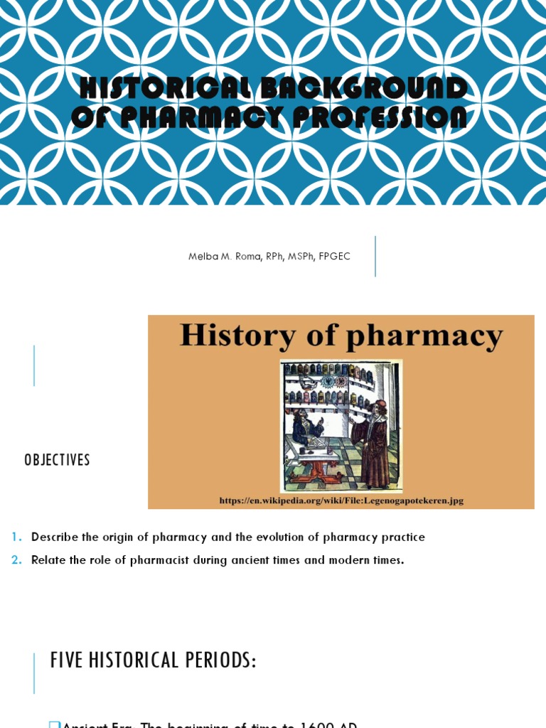 Evolution of Pharmacy Practice History | PDF | Pharmacy | Pharmacist