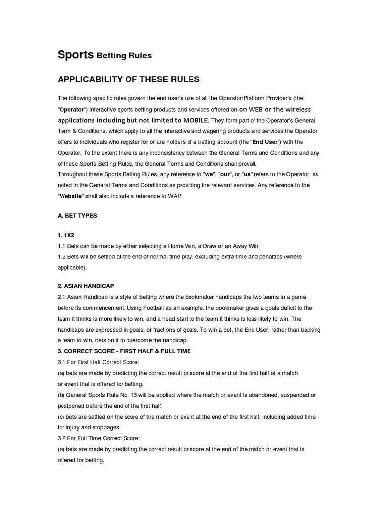 Rules PDF | PDF | Sports | Leisure