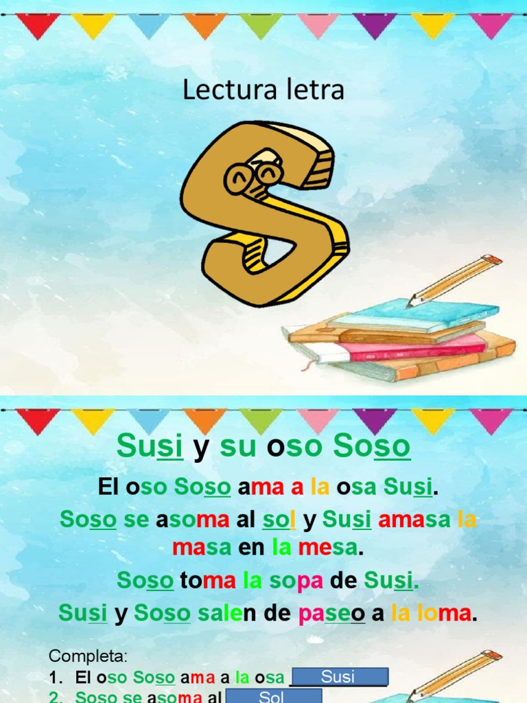 Lectura Letra S | PDF