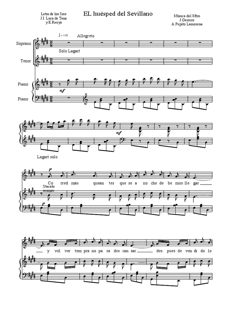 Lagarteranas-El Huesped Del Sevillano (Musll) | PDF