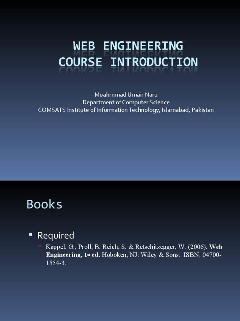 Muahmmad Umair Naru Department of Computer Science COMSATS Institute of Information Technology ...