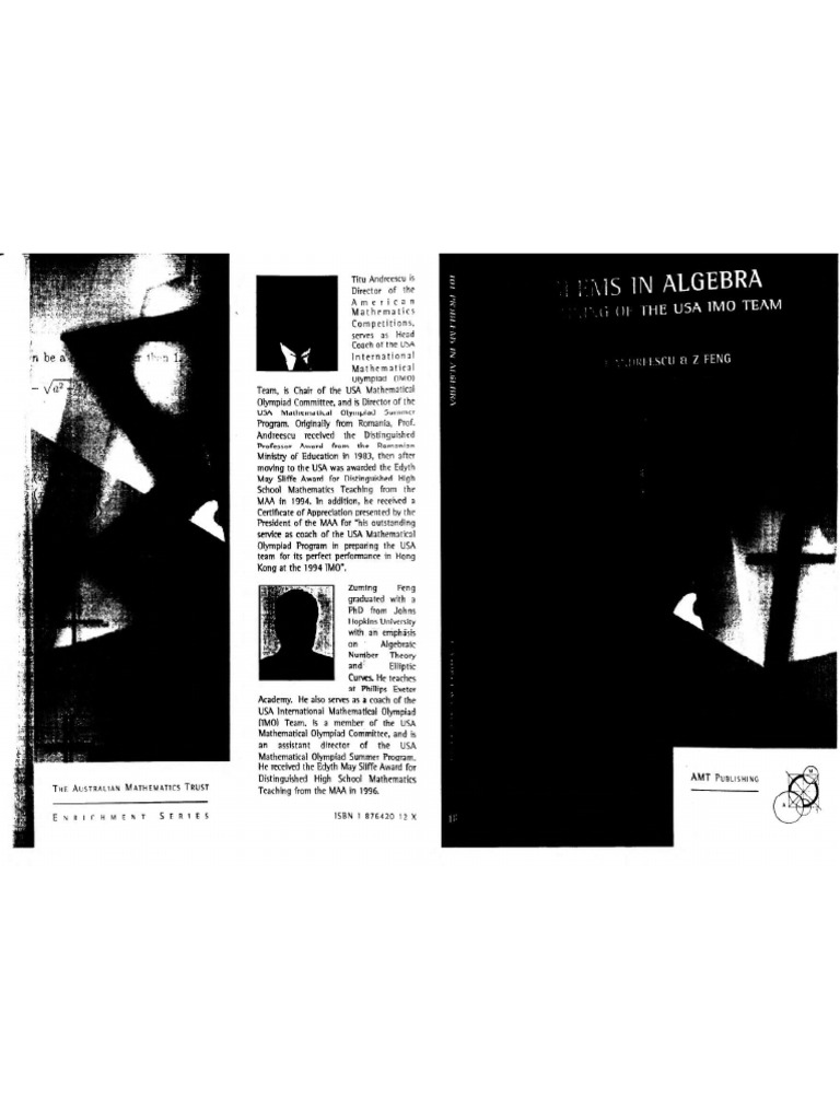101 Problems in Algebra (Titu Andreescu, Zuming Feng) PDF | PDF