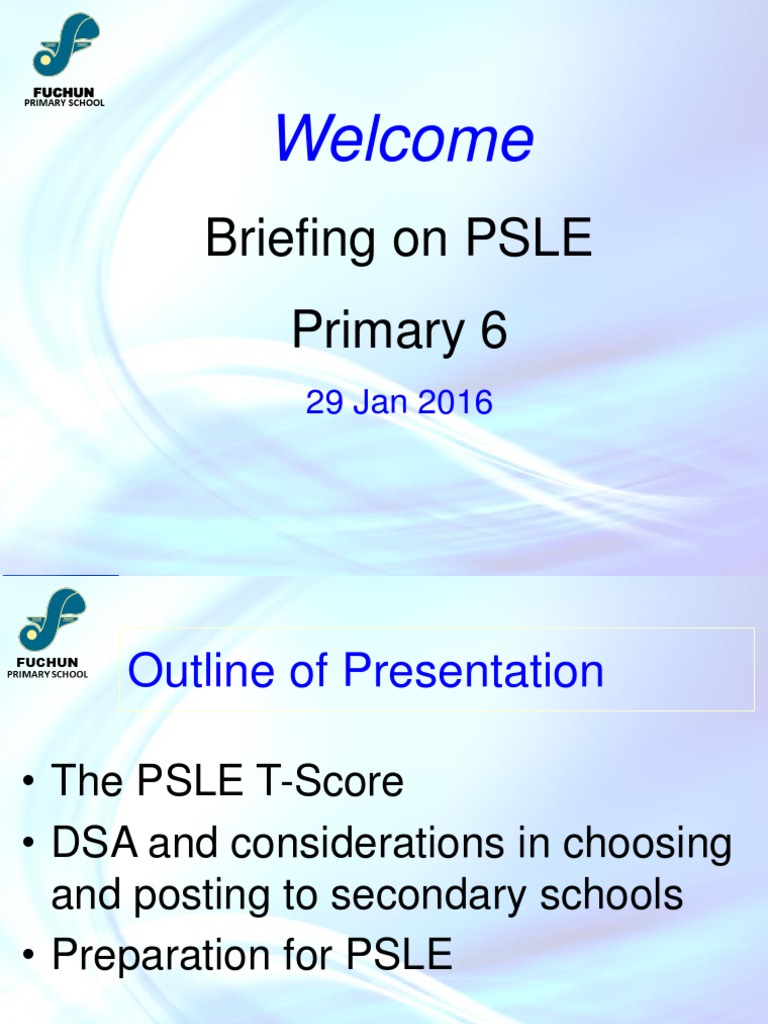 PSLE Results Briefing 2016 | PDF | Standard Score | Educational ...