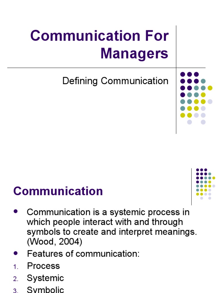 Effective Communication for Managers | PDF