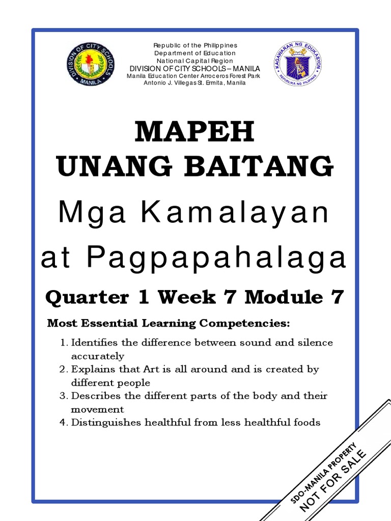 MAPEH 1 - Q1 - W7 - Mod7 | PDF