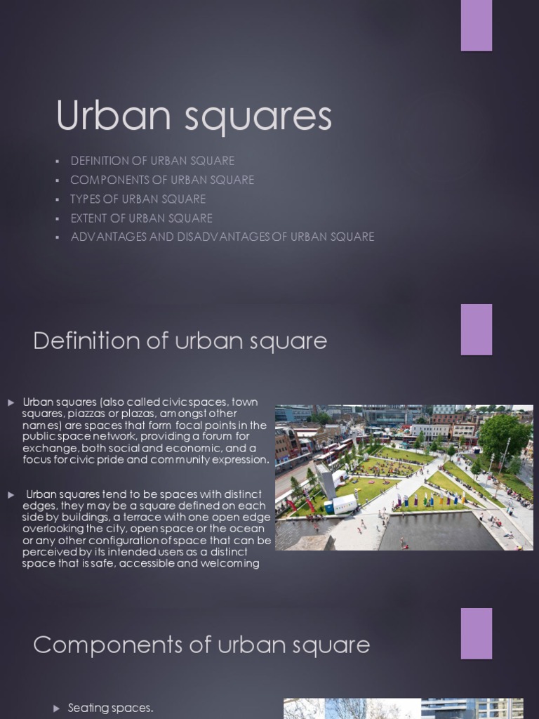 Urban Squares | PDF | Space