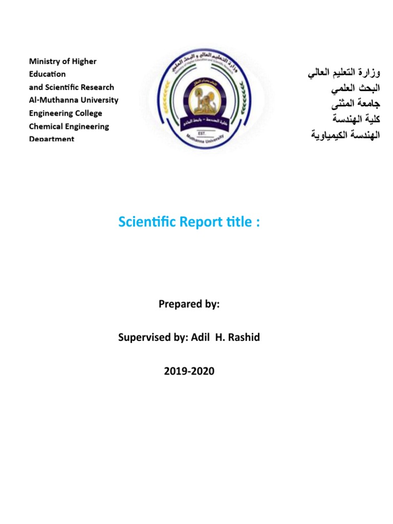 Scientific Report Title | PDF