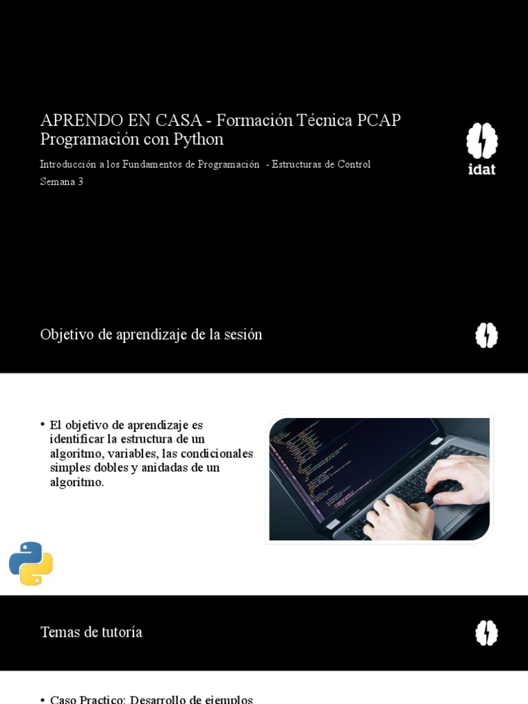 Python - Semana | PDF | Algoritmos | Programación de computadoras