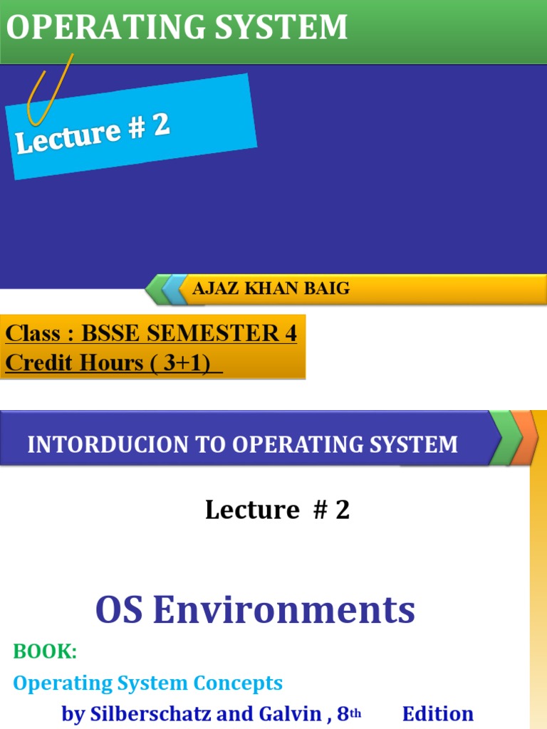Os Lec 2 | PDF | Operating System | Central Processing Unit