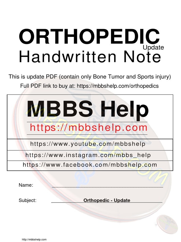 Orthopedics - Update | PDF