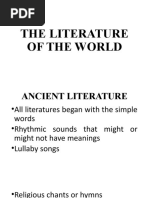 Introduction To World Literature | PDF | Poetry | Plato