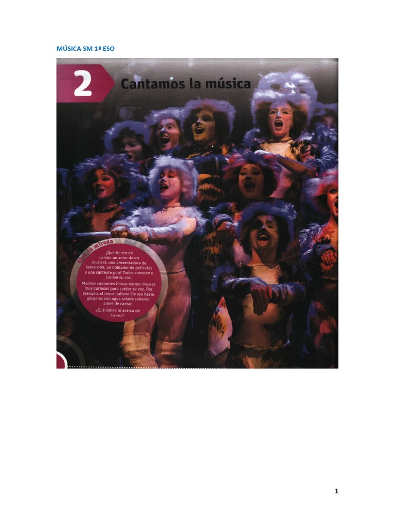 Introducción a la Música 1º ESO | PDF | Coro | Tempo