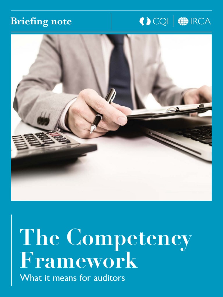 The CQI Competency Framework What It Means For Auditors | PDF | Audit ...