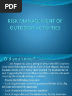 Risk Management in Outdoor Activities | PDF | Risk Management | Hazards