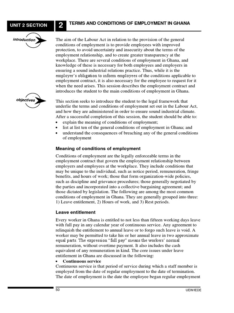 Unit 2 Section 2 | PDF | Overtime | Labour Law