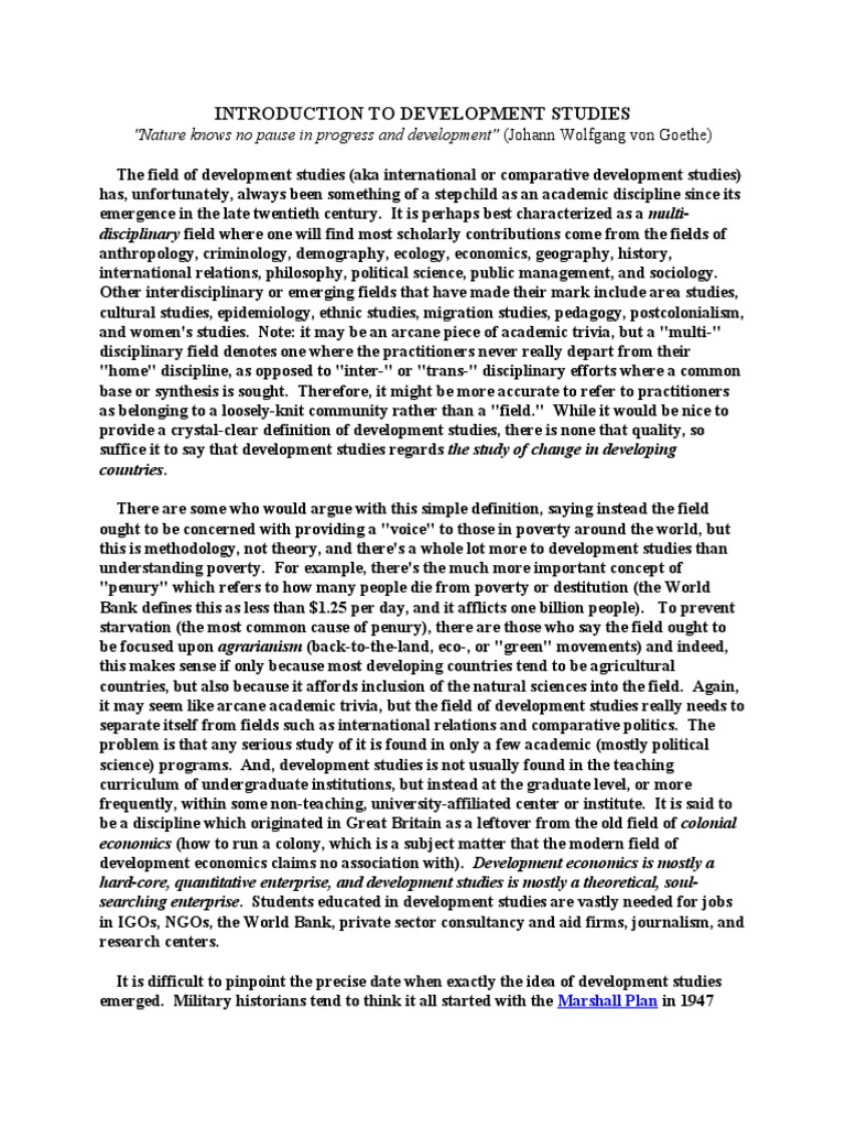 Introduction To Development Studies | PDF | Four Asian Tigers ...