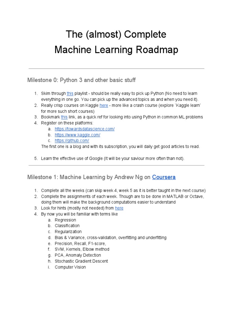 The (Almost) Complete Machine Learning Roadmap: Milestone 0: Python 3 ...