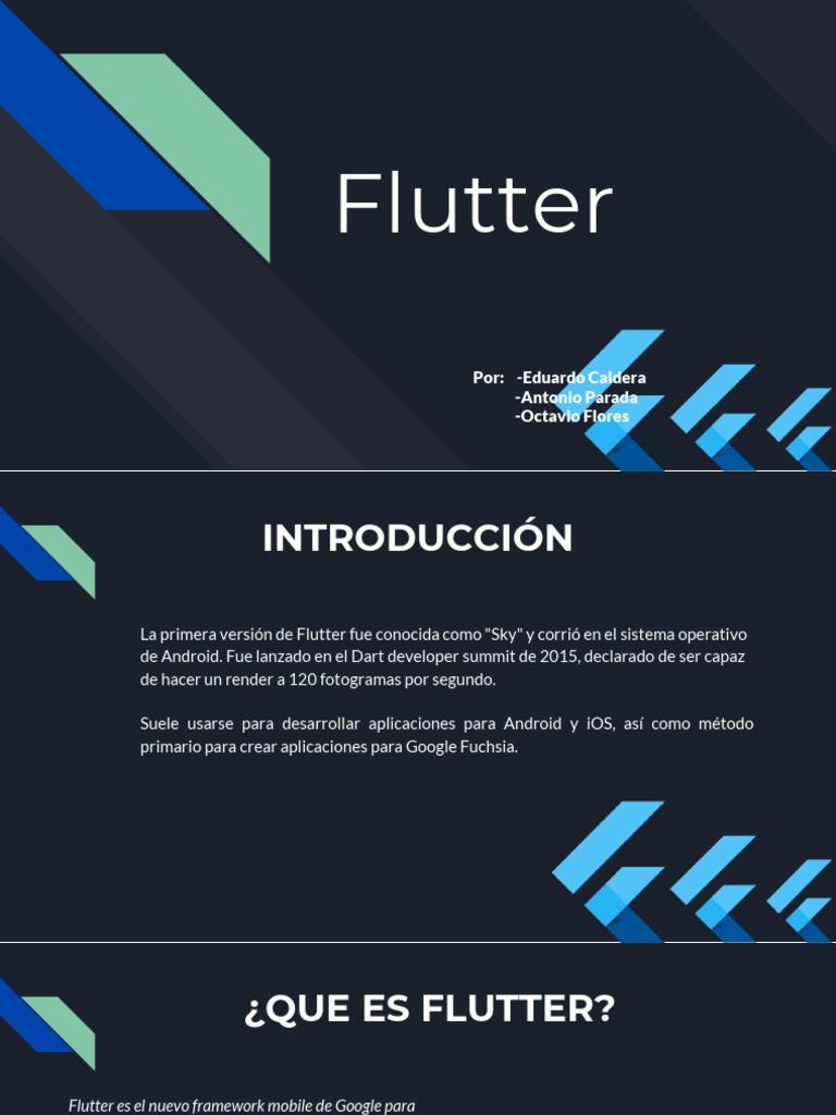 Framework Flutter PDF | PDF | Android (sistema operativo) | Aplicación ...