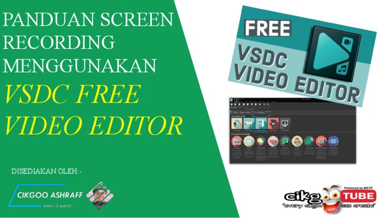 Powerpoint Panduan Menggunakan VSDC Video Editor | PDF