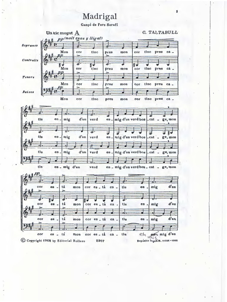 Madrigal PDF | PDF
