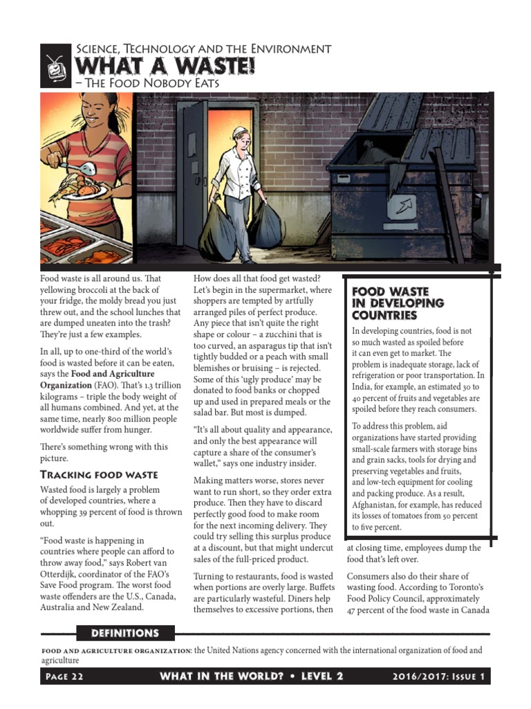 What A Waste!: Science, Technology and The Environment | PDF | Foods ...