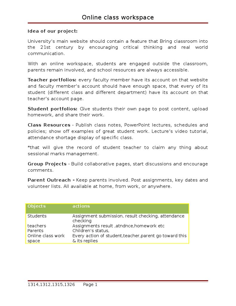 Online Class Work Space 2 | PDF | Lecture | Homework