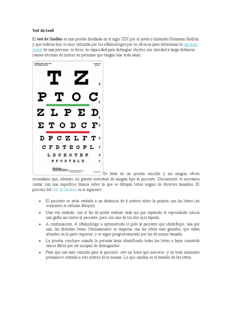 Test de Snell | PDF