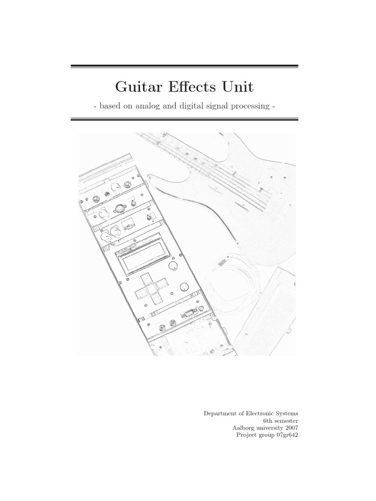 Guitar Effects Unit Design Overview | PDF | Inductor | Electrical Impedance