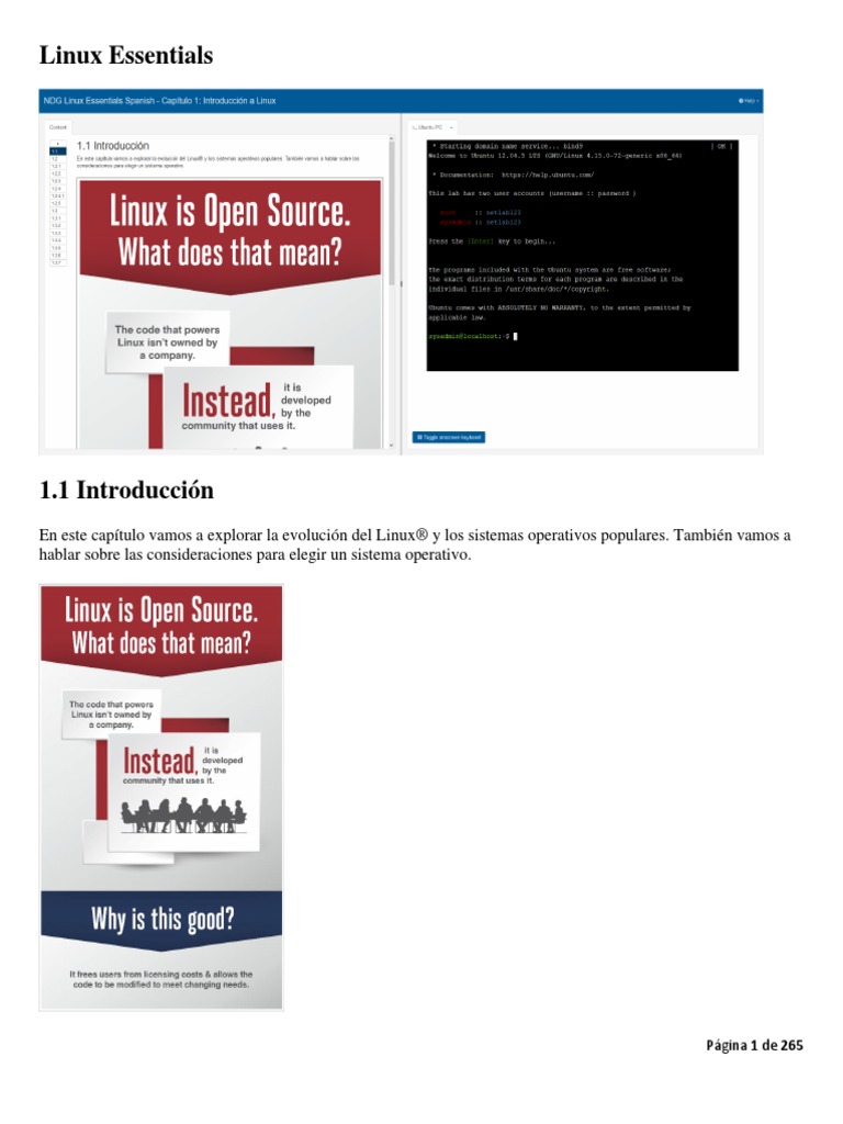 Linux Essentials CURSO OFICIAL INTECAP 2020 | PDF | Distribución de Linux | Servidor (Computación)